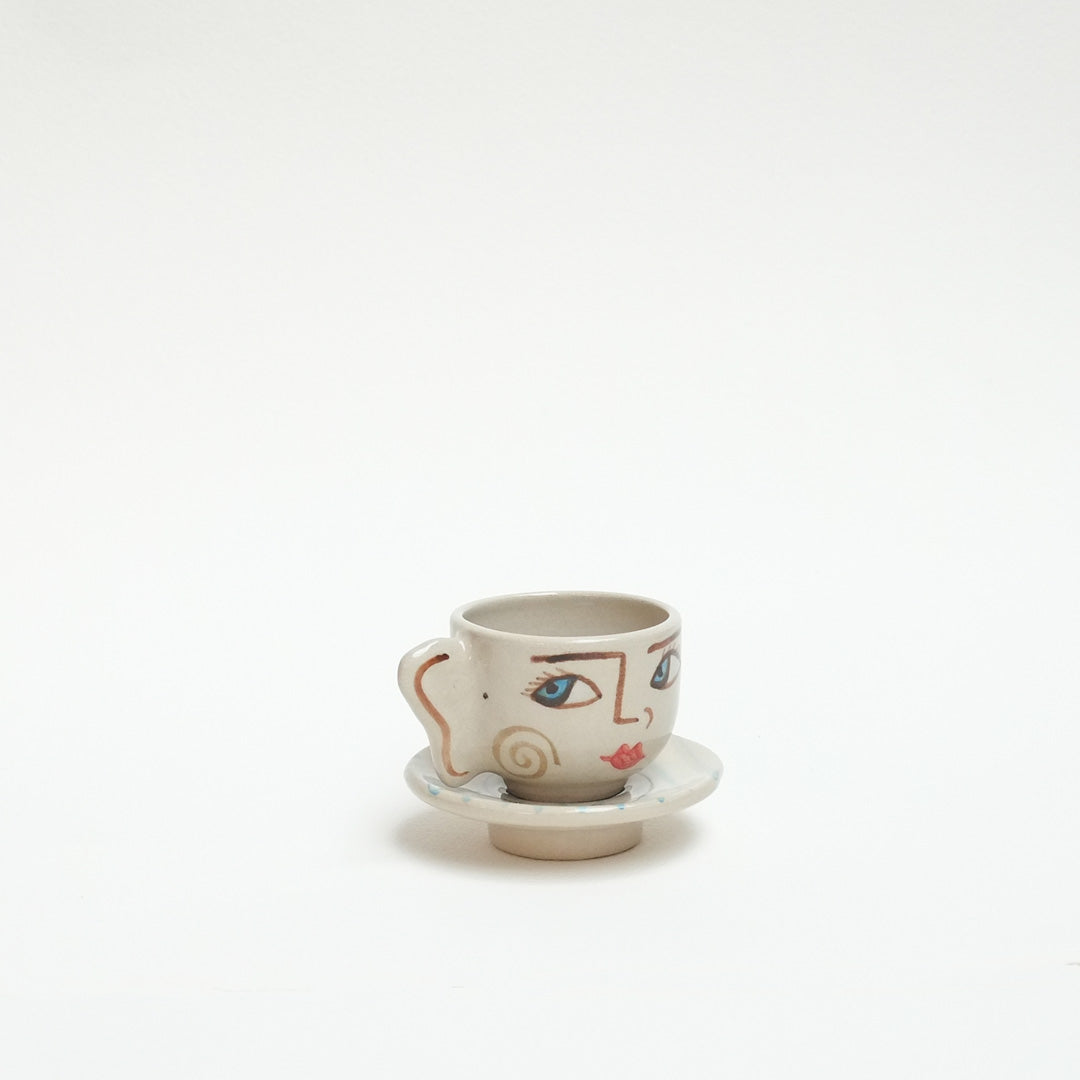 "All Ears" Espresso Cup & Saucer – Mikoko Home